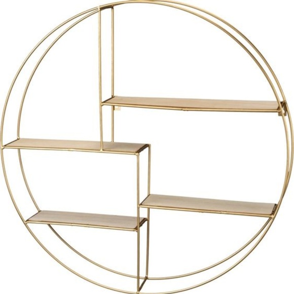 Primitives by Kathy | Accents | Shelf Round Gold Metal Multi Tier ...